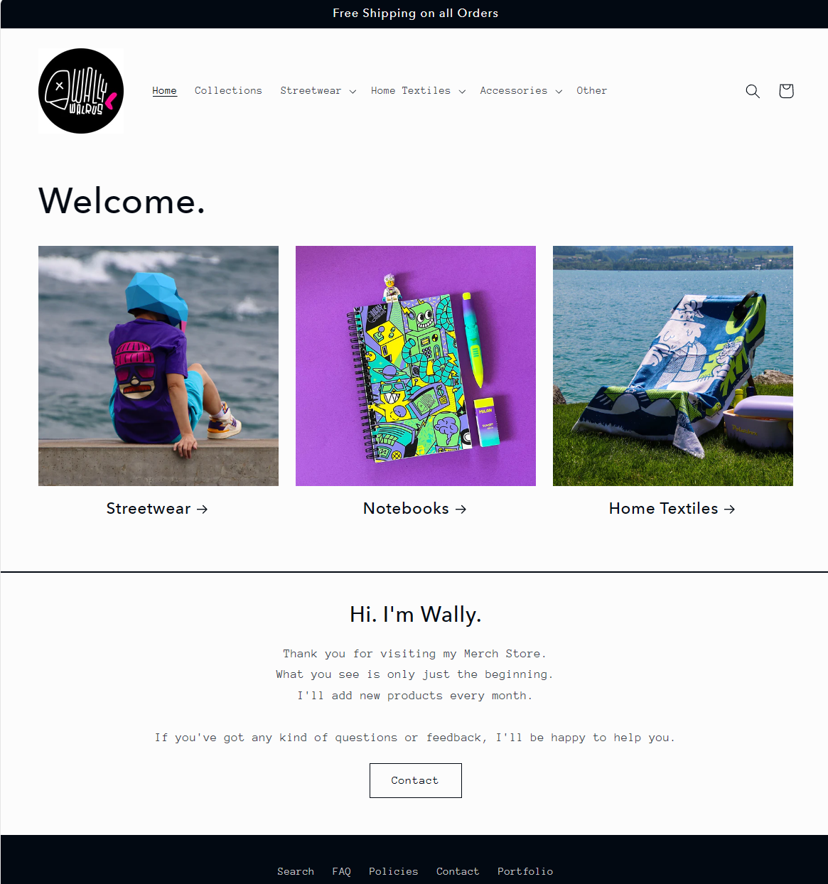 Wally Walrus Merch Store